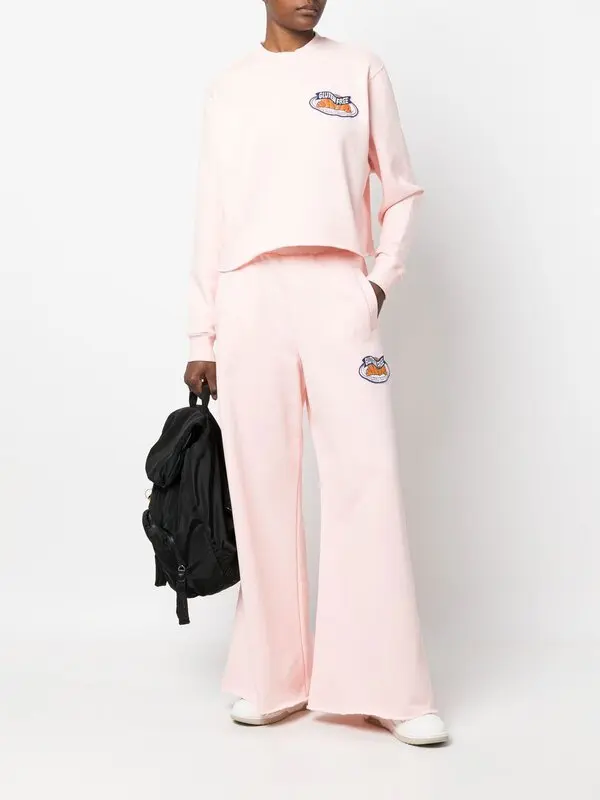 Opening Ceremony Brioches Cotton-jersey Track Pants - Pink
