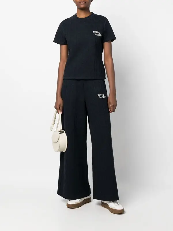 Opening Ceremony Embroidered Logo Cable-knit T-shirt