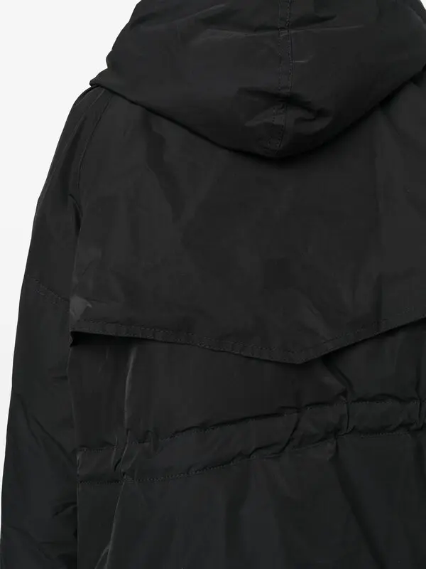 Sacai Padded Zip-up Parka - Black