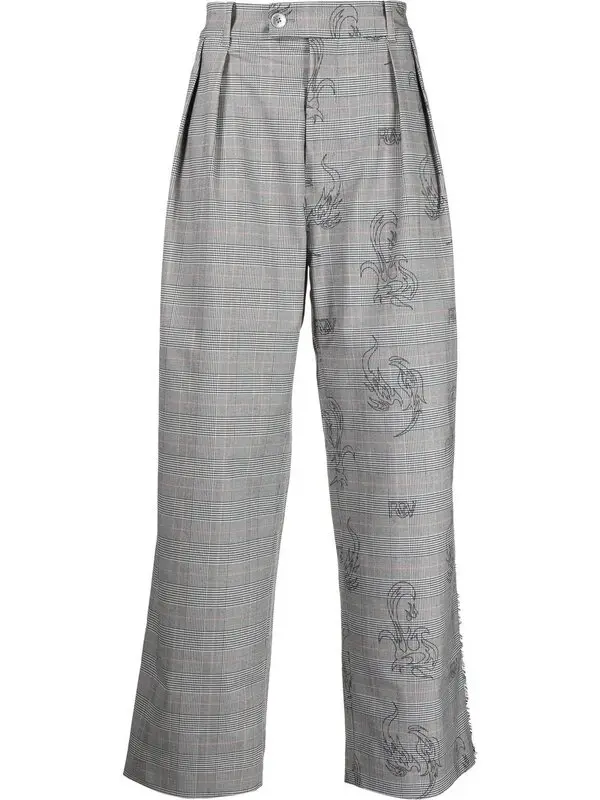FENG CHEN WANG Plaid Trousers