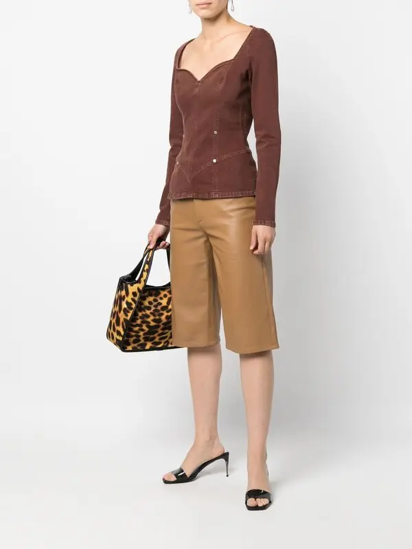 Stella McCartney Sweetheart Denim Top