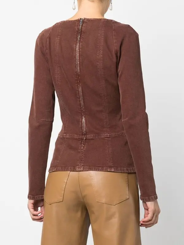 Stella McCartney Sweetheart Denim Top