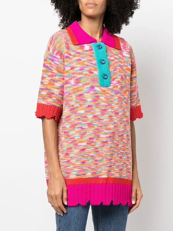 Andersson Bell Knitted Short-sleeved Polo Shirt