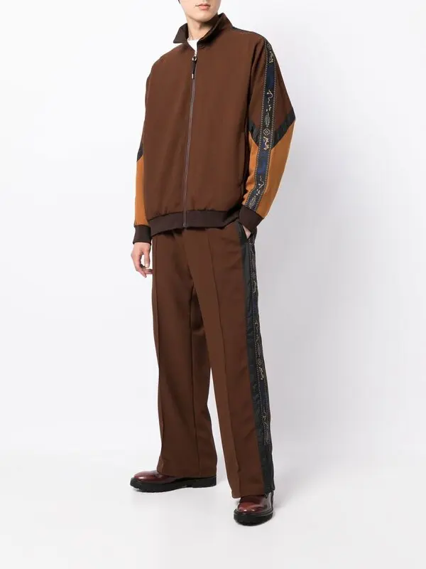 TOGA VIRILIS Colour-block Zipped Sweater