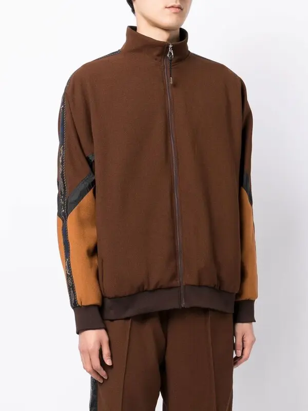 TOGA VIRILIS Colour-block Zipped Sweater