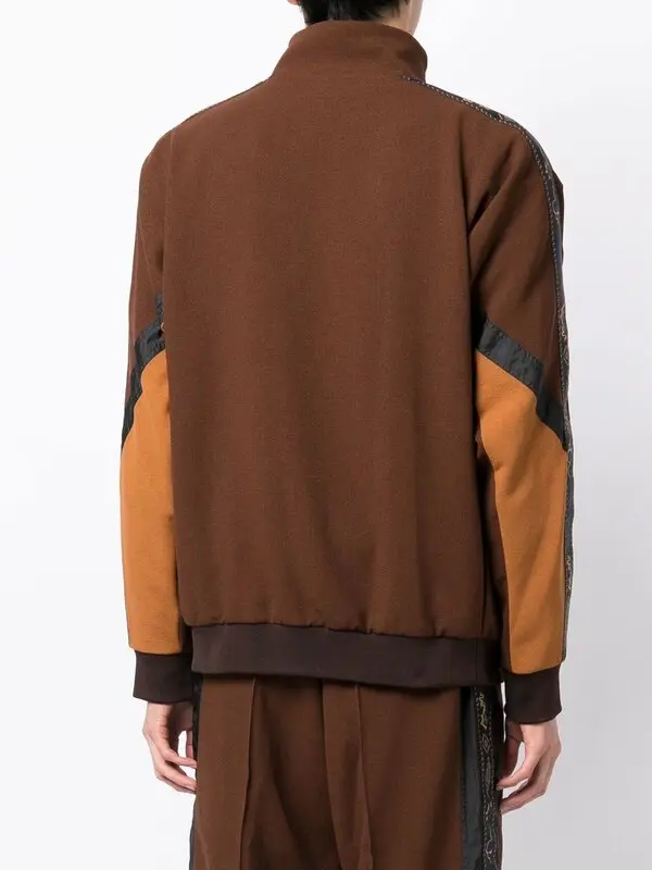TOGA VIRILIS Colour-block Zipped Sweater