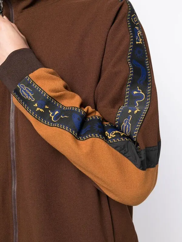 TOGA VIRILIS Colour-block Zipped Sweater