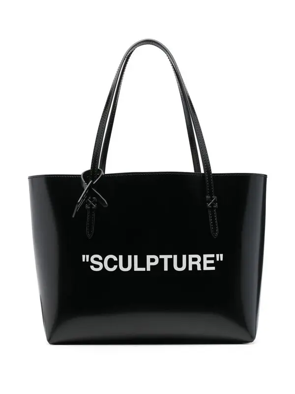 Off-White Slogan-print Tote Bag - Black