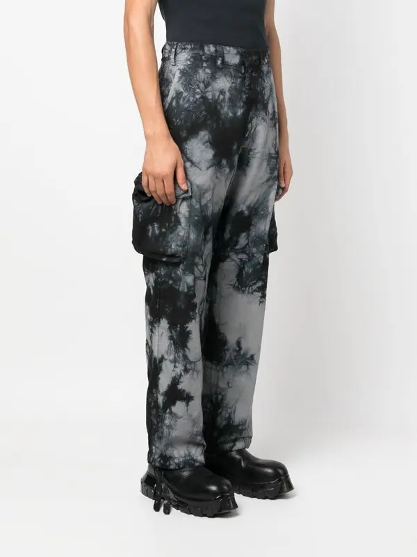 Off-White Graphic-print Cargo Trousers - Grey