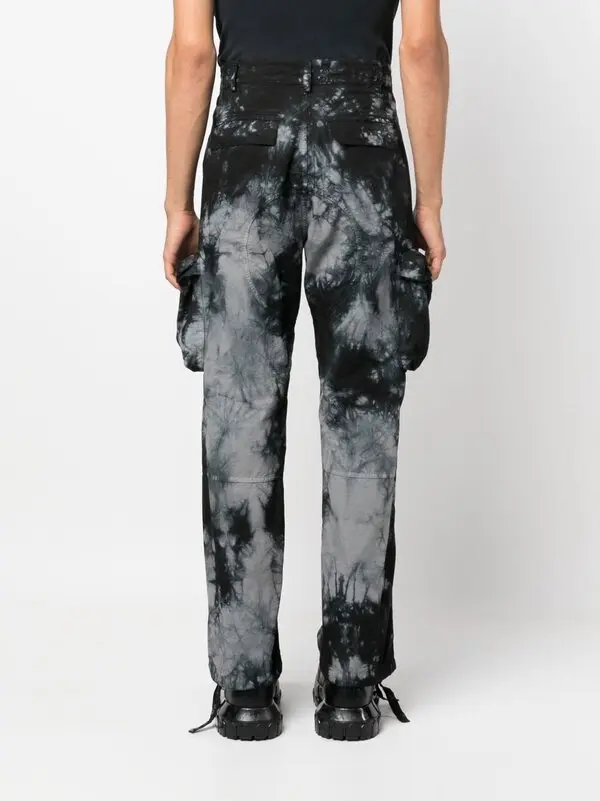 Off-White Graphic-print Cargo Trousers - Grey