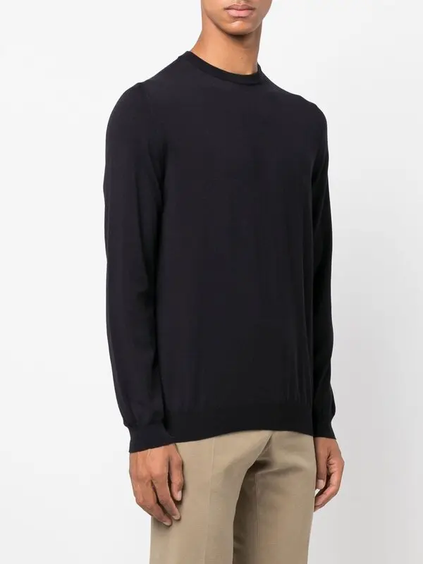 ZANONE Crew-neck Long-sleeve Jumper - Black