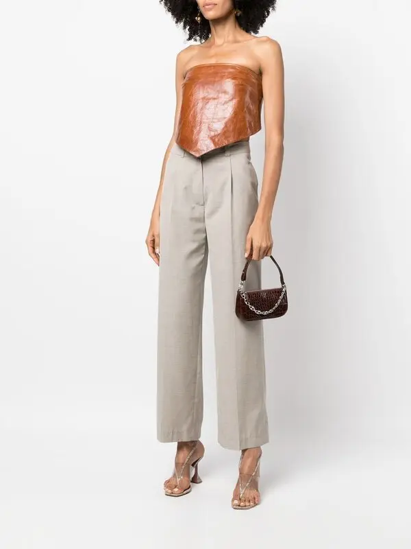 By Far Mini Rachel Tote Bag - Brown