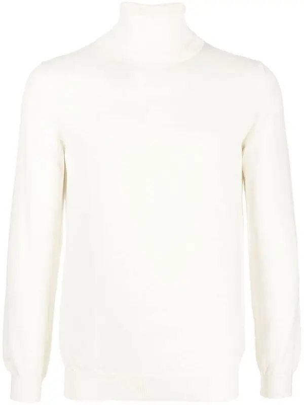 ZANONE Long-sleeve Roll-neck Jumper - White