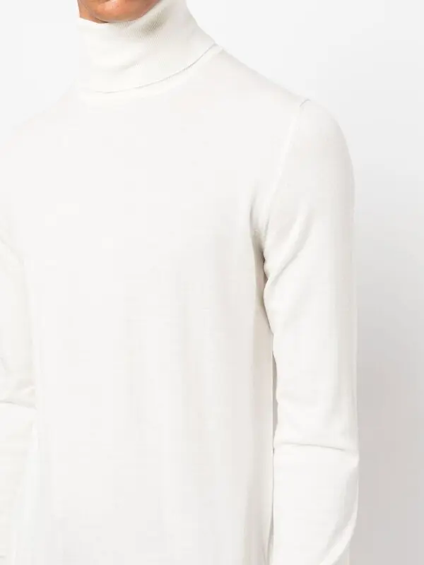 ZANONE Long-sleeve Roll-neck Jumper - White
