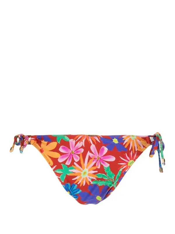 PatBO Aster Floral-print Bikini Bottom