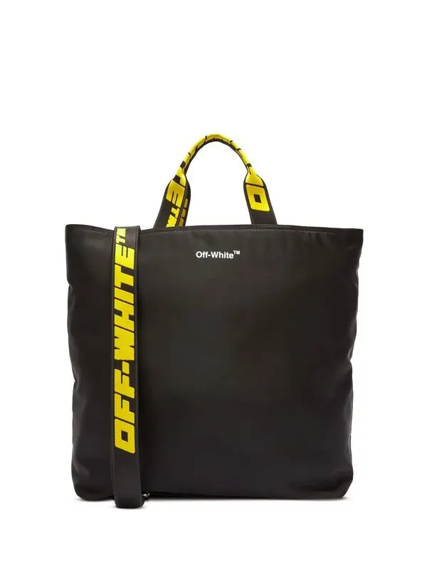 Off-White Logo-print Tote Bag - Black