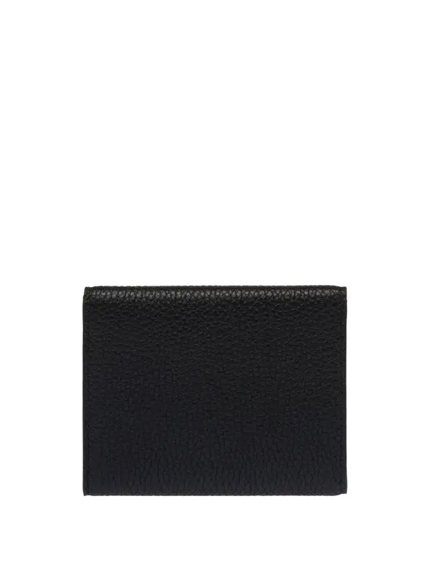 Miu Miu Logo-lettering Compact Wallet - Black