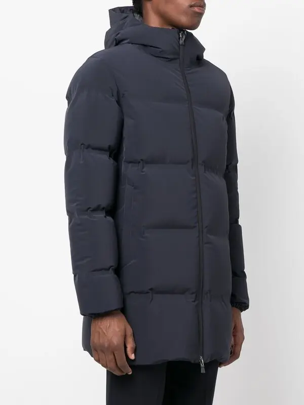 Herno Padded Mid-length Coat - Blue