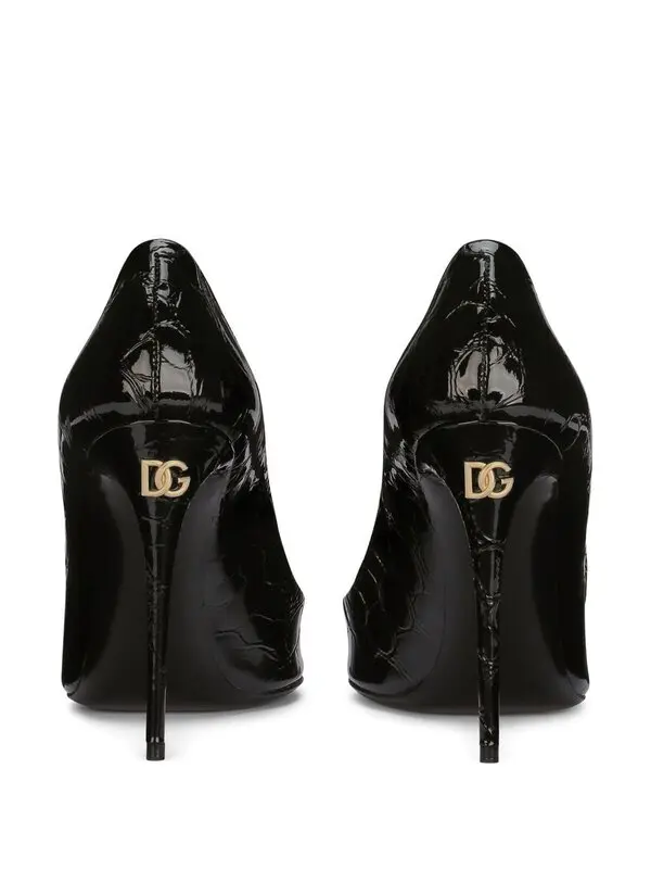 Dolce & Gabbana 105mm Crocodile-embossed Pumps