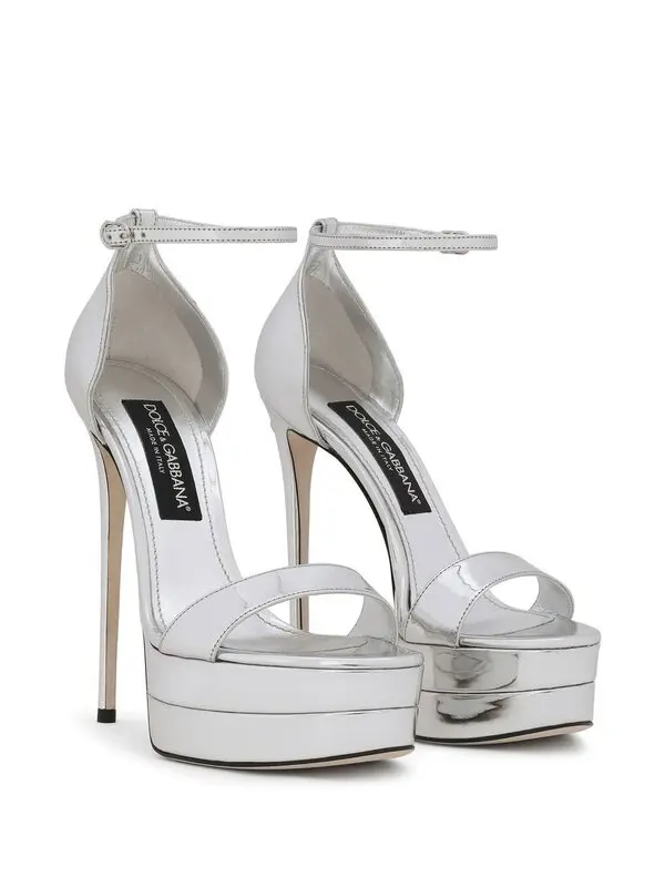 Dolce & Gabbana Mirror-effect Platform Sandals