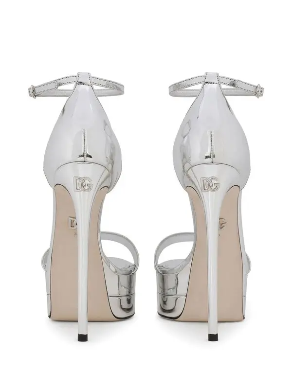 Dolce & Gabbana Mirror-effect Platform Sandals