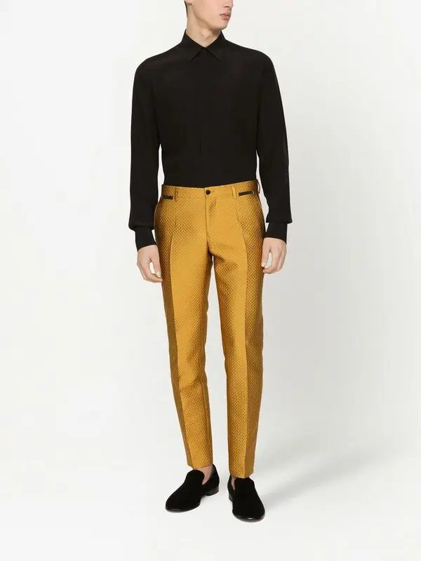 Dolce & Gabbana Silk Long-sleeve Shirt - Black