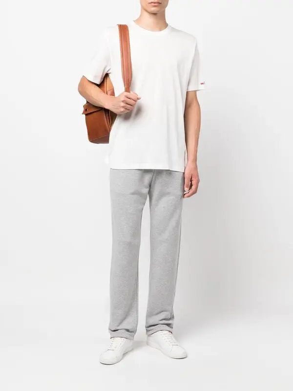 Kiton Embroidered Logo T-shirt - White
