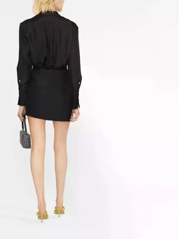 Gauge81 Silk Shirt Dress - Black