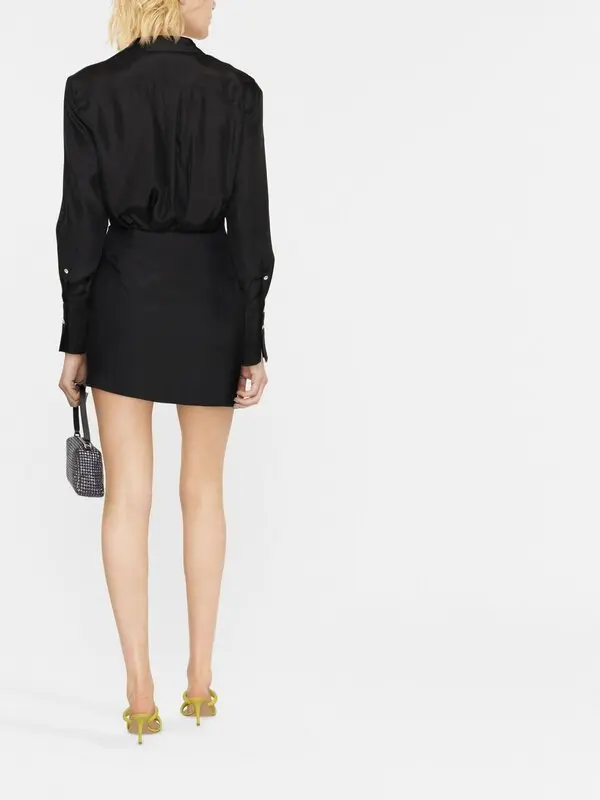 Gauge81 Silk Shirt Dress - Black