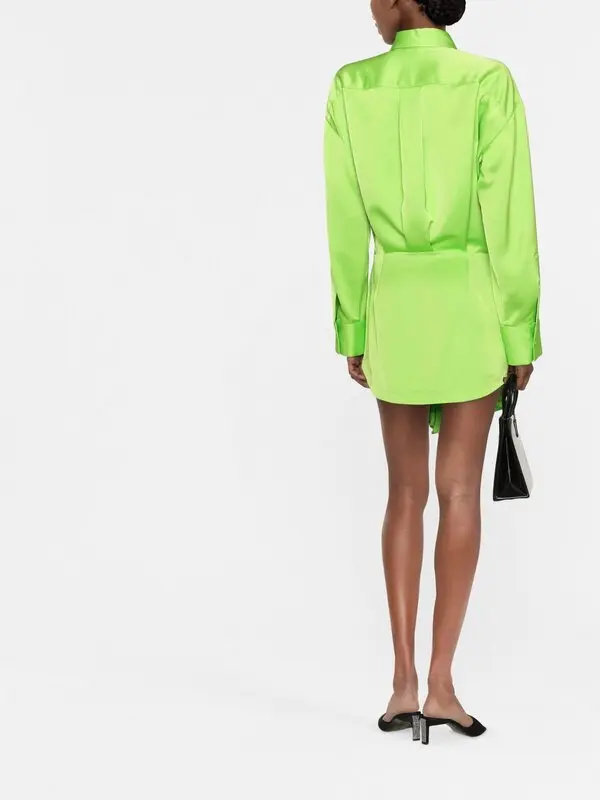 Attico Candice Mini Dress - Green