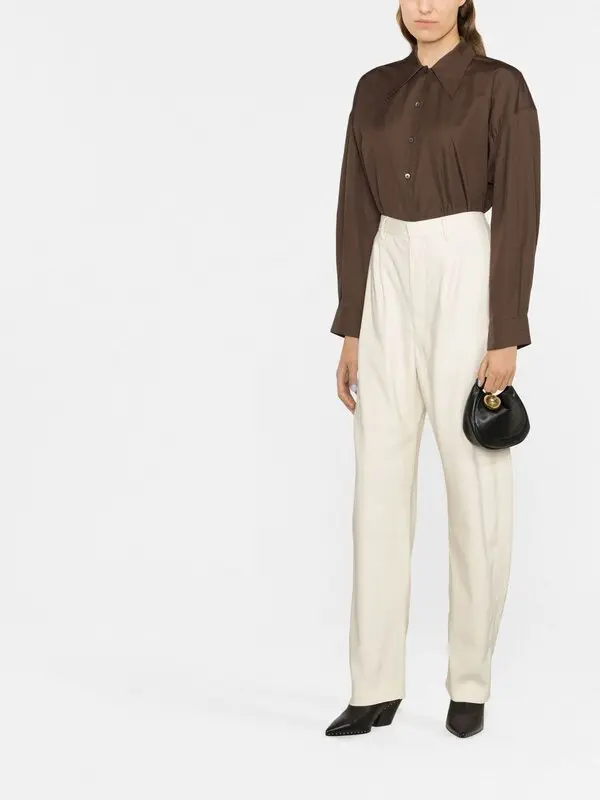 LEMAIRE Straight-leg Cotton-blend Trousers