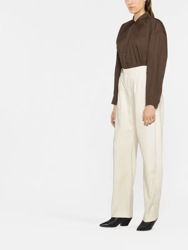 LEMAIRE Straight-leg Cotton-blend Trousers