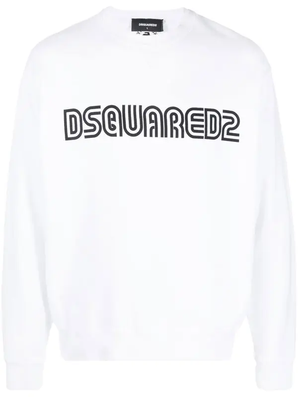 Dsquared2 Logo Print Cotton Sweatshirt