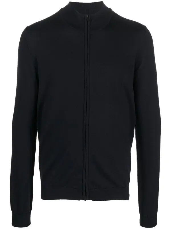 Hugo Ribbed-knit Zip-up Sweater