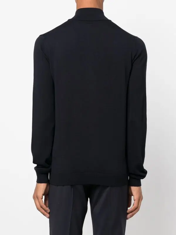 Hugo Ribbed-knit Zip-up Sweater