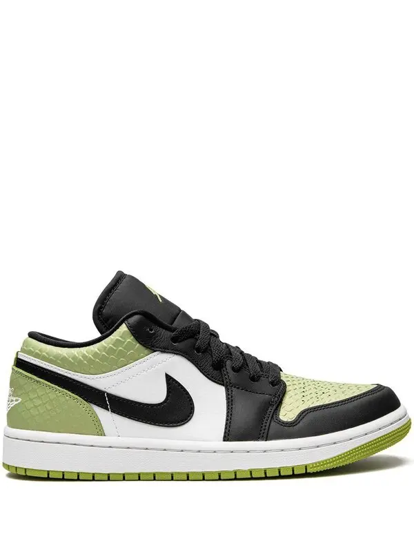 JORDAN Air 1 Low Se Vivid Snakeskin Sneakers - Green