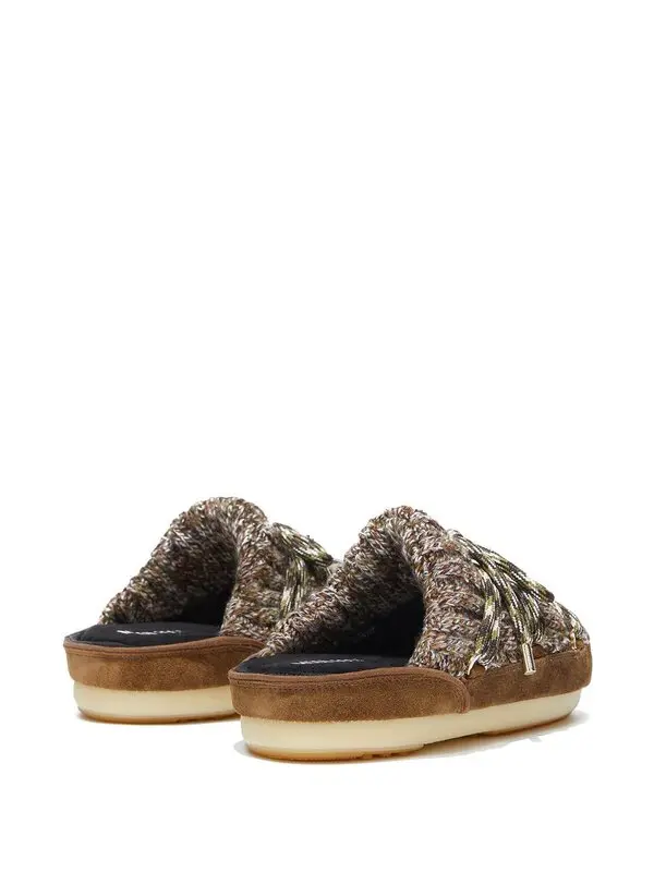 Moon Boot Knit Lace-up Mules