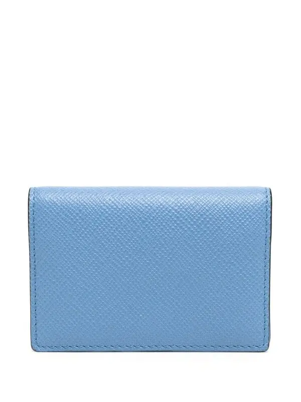 Smythson Folded Leather Wallet - Blue