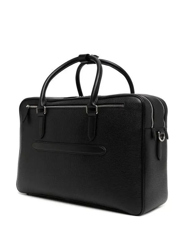 Smythson Leather Logo-stamp Holdall