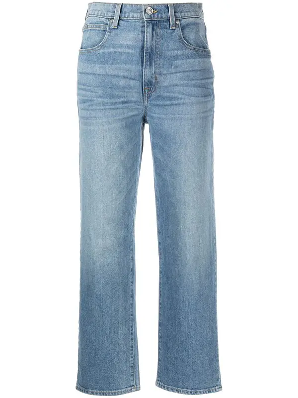 SLVRLAKE Cropped Straight-leg Jeans