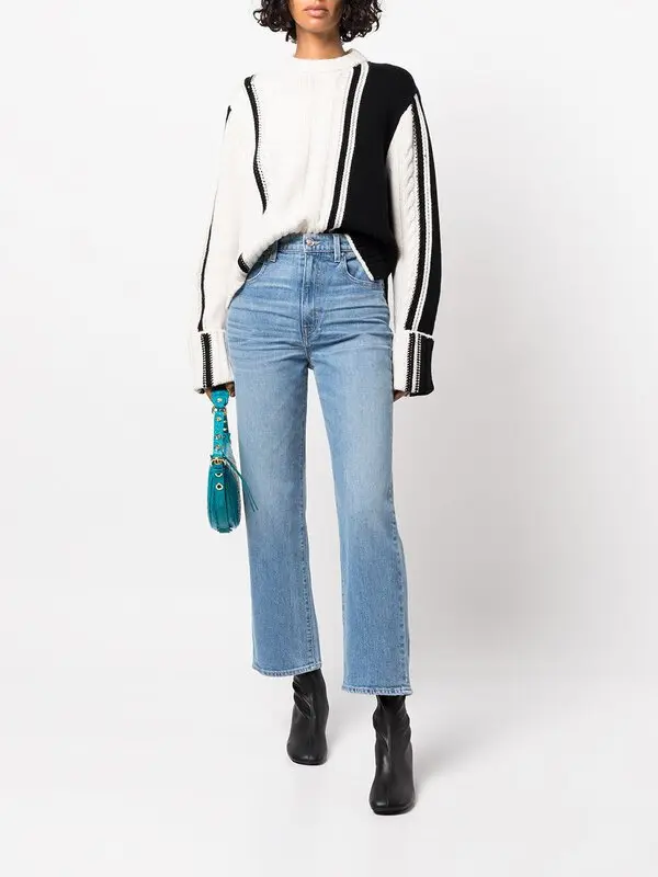 SLVRLAKE Cropped Straight-leg Jeans