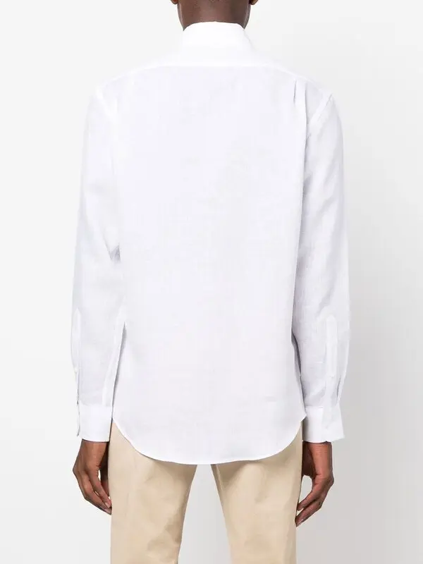 Ralph Lauren Purple Label Long-sleeved Linen Shirt