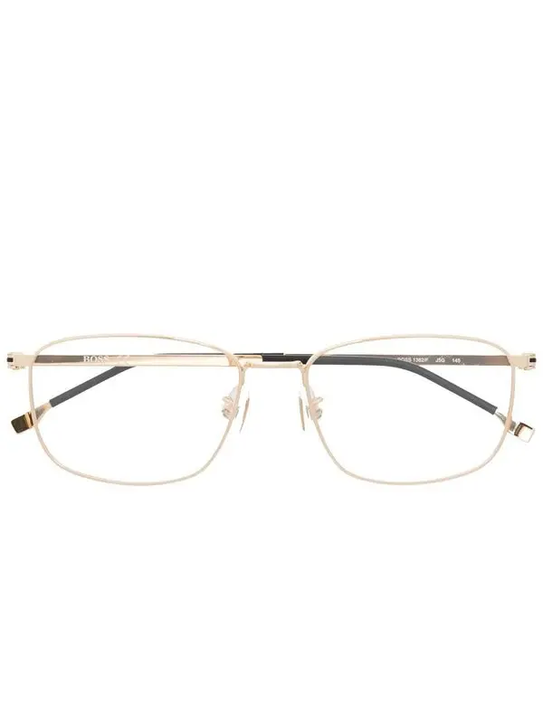 BOSS Rectangle-frame Glasses - Gold