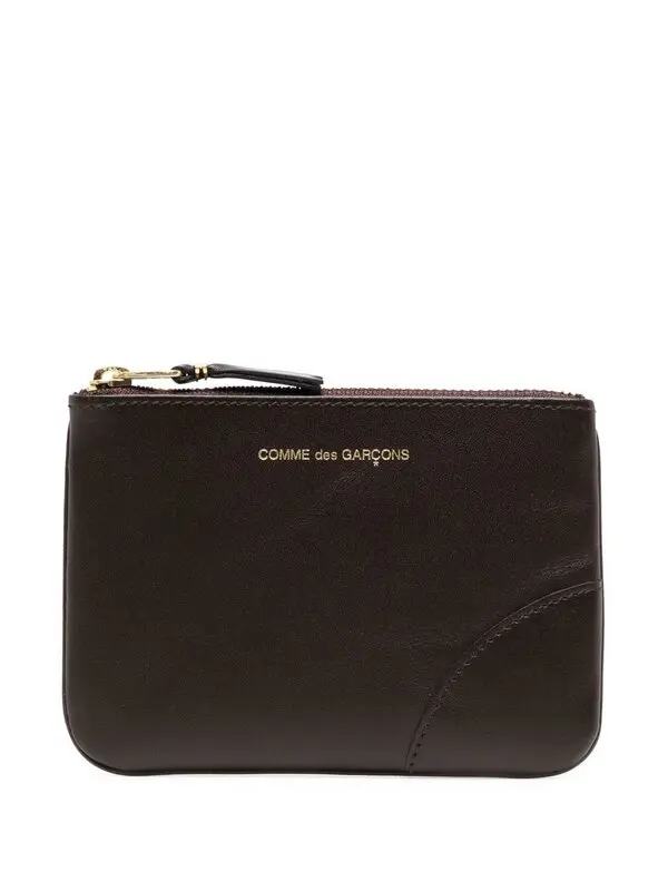 Comme Des Garçons Leather Zip Wallet - Brown