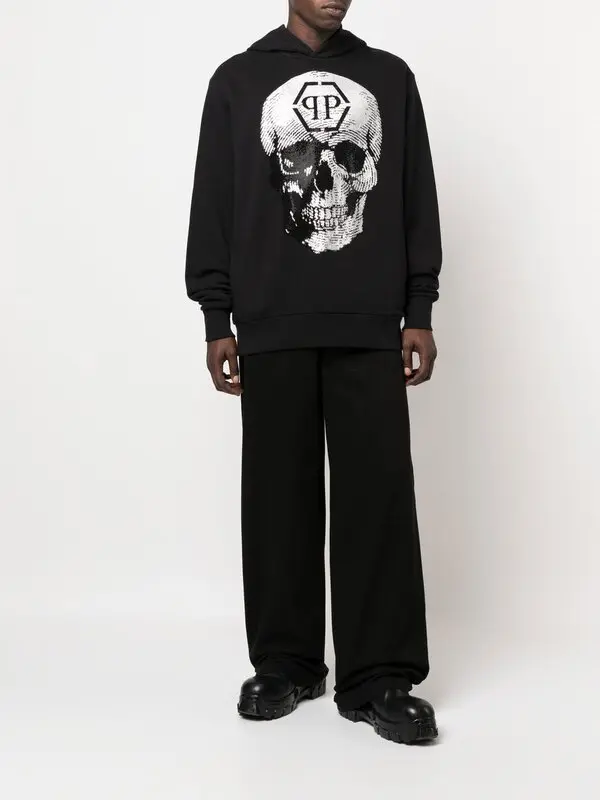 Philipp Plein Skull Logo-print Hoodie
