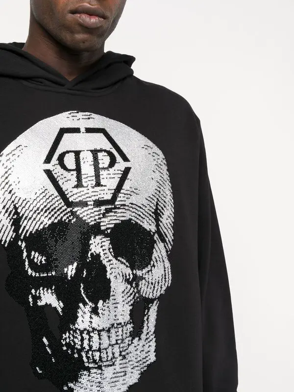 Philipp Plein Skull Logo-print Hoodie