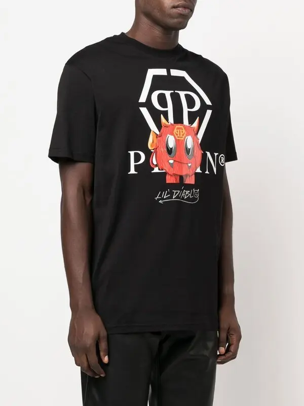 Philipp Plein Monster Logo Graphic T-shirt