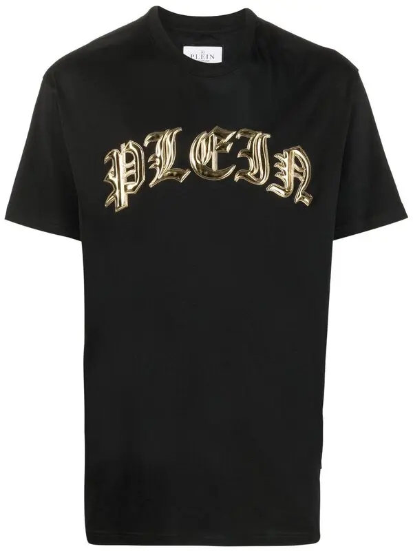 Philipp Plein Logo-appliqué Cotton T-shirt - Black