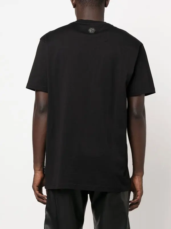 Philipp Plein Logo-appliqué Cotton T-shirt - Black