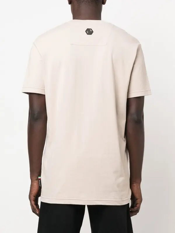 Philipp Plein Skull-print Short-sleeve T-shirt - Neutrals